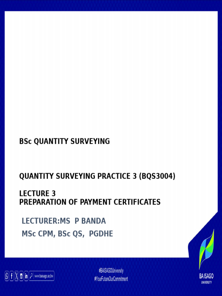 Payment Certificate Preparation Guide | PDF | Valuation (Finance ...