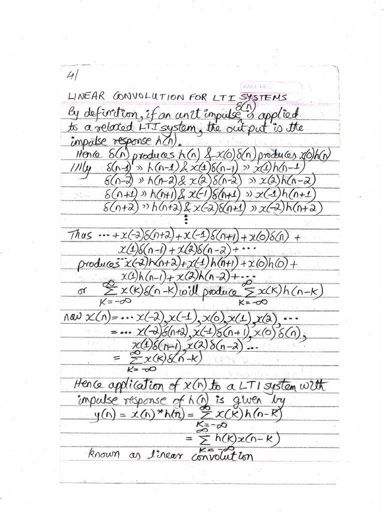 Linear Convolution | PDF