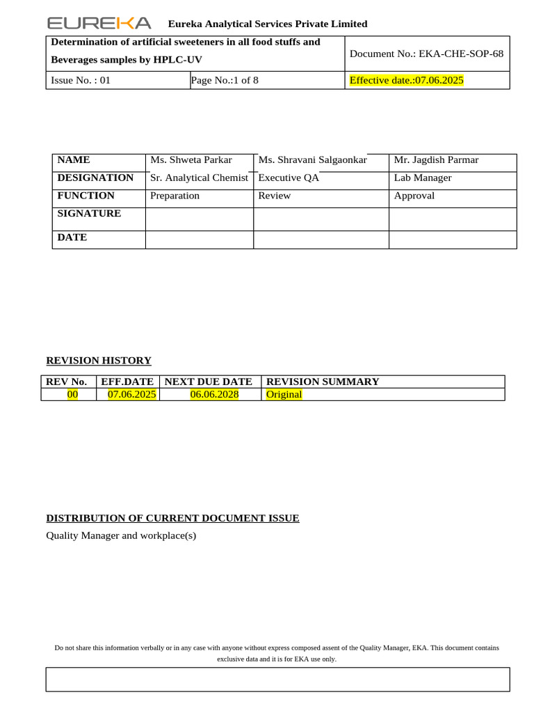 HPLC-UV Method for Sweetener Analysis | PDF | High Performance Liquid ...