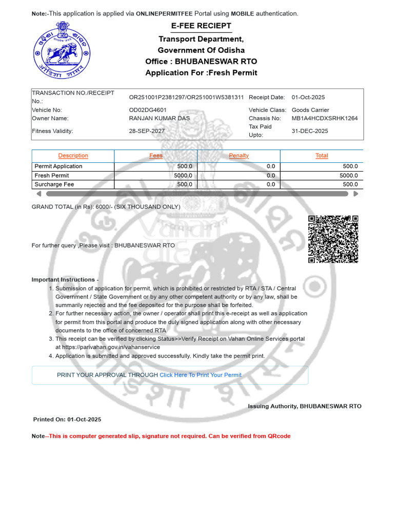 Vahan - Parivahan.gov - in Onlinepermit Vahan Ui Onlinepermitfees ...