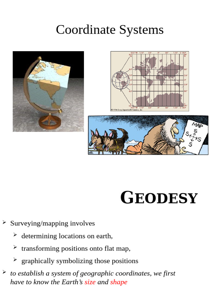 Lecture1 Coordinate Systems | PDF | Latitude | Geodesy