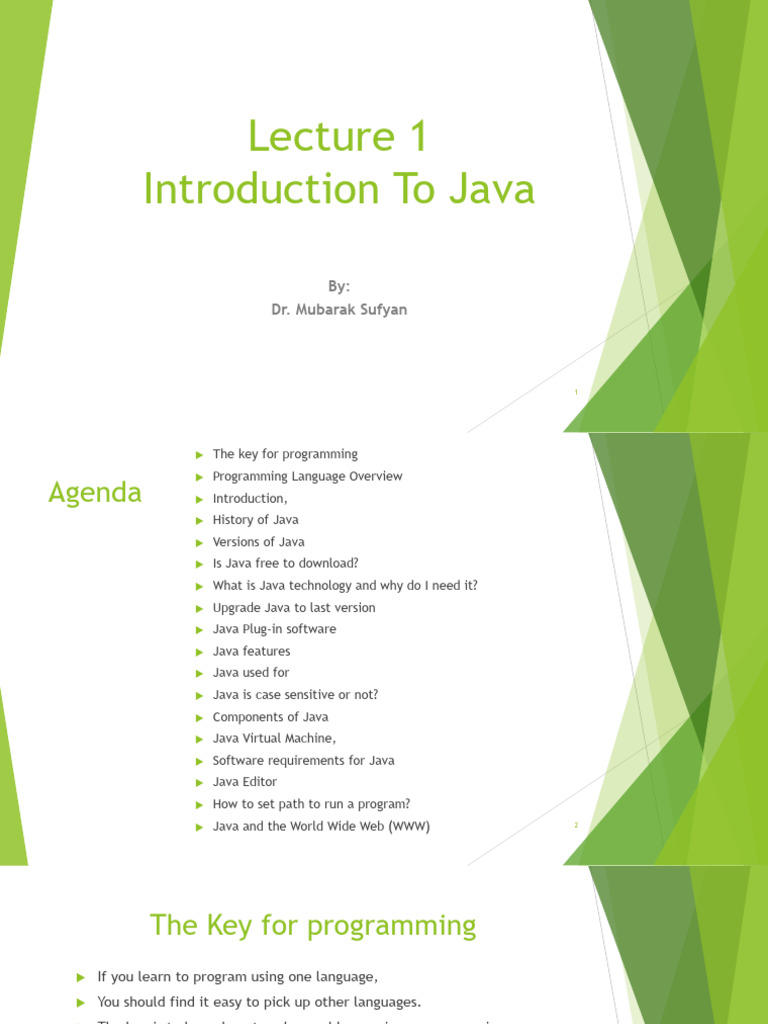 L1 - Introduction To Java | PDF | Java Virtual Machine | Java (Programming Language)
