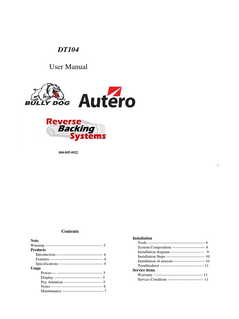Manual DT104 | PDF | Electrical Connector | Sensor