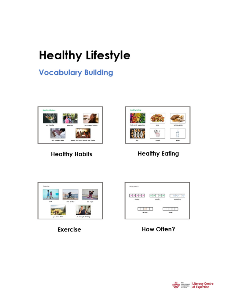 PDF Picture Dictionary Healthy Lifestyle | PDF