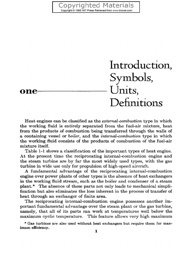 Symbols,: Introduction, Units, Definitions | PDF | Engines | Fluid Dynamics