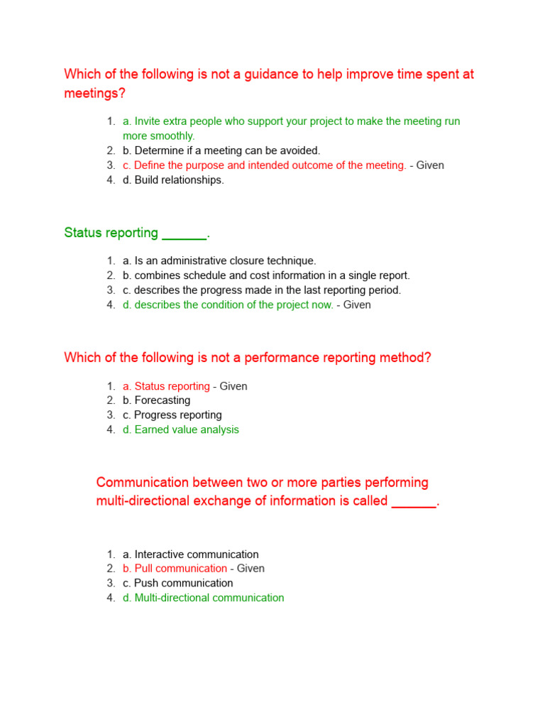 Communication Management in Projects | PDF | Communication | Information
