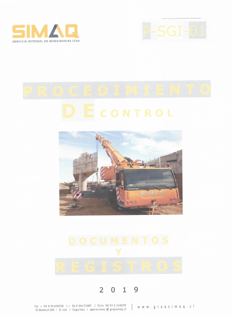 P-Sgi-01 Procedimiento de Control de Documentos y Registros | PDF