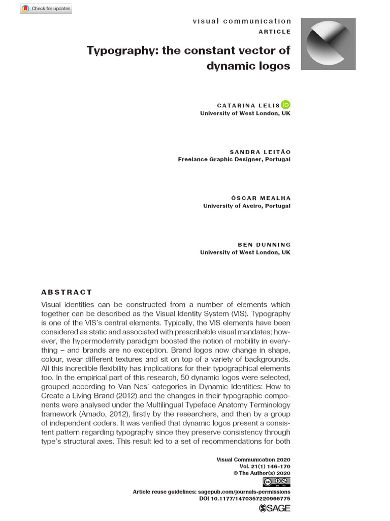 Typography in Dynamic Logos Analysis | PDF | Typography | Brand