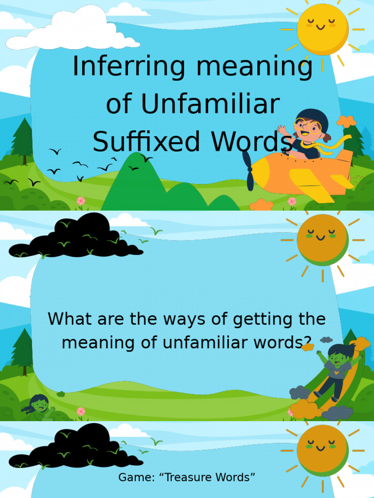 Inf. The Meaning of Suffix Eng. G5 Q1W4Day 2 | PDF | Adjective | Verb