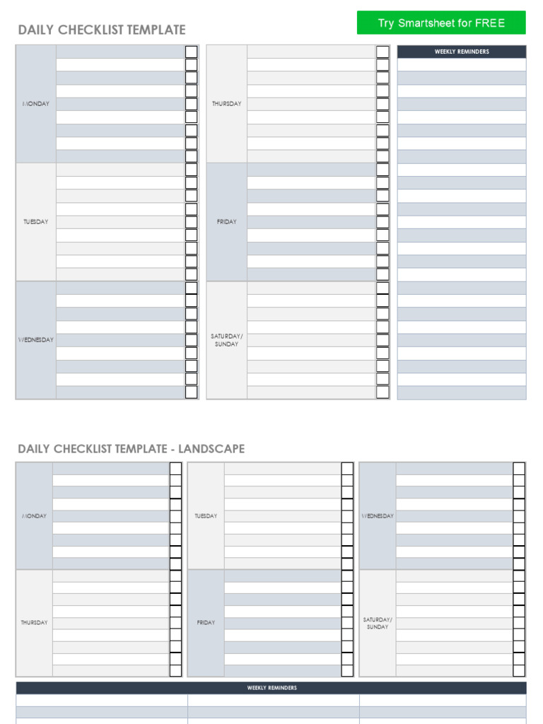 IC Daily Checklist 8590 PDF | PDF