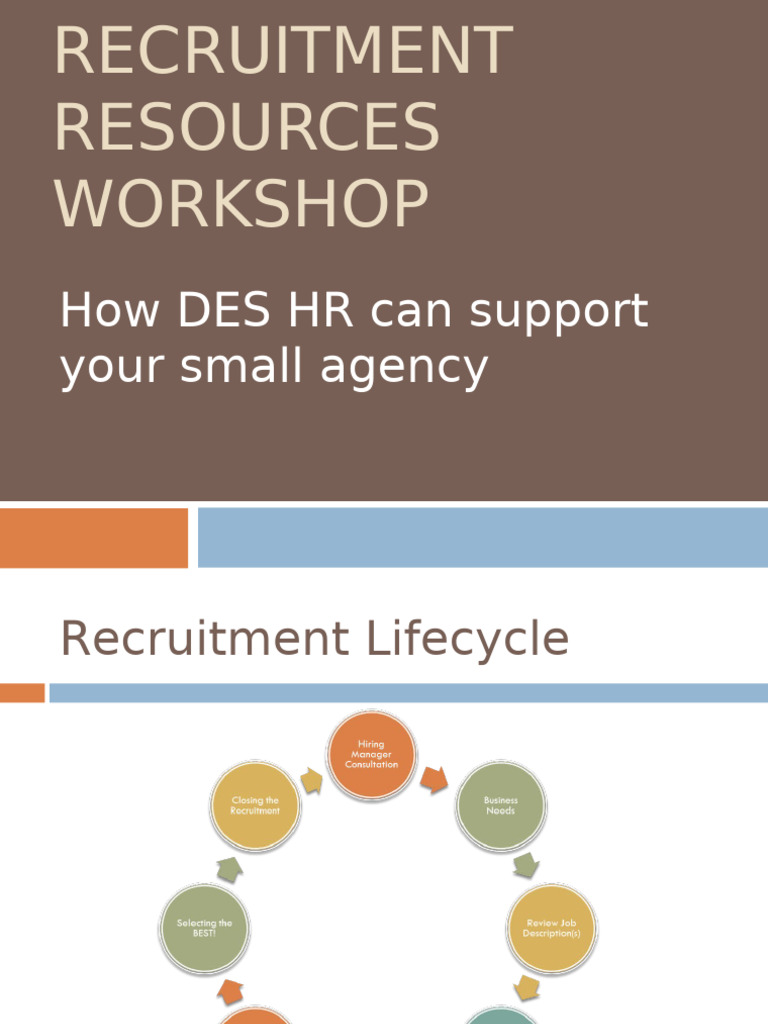 HR Recruitment Resources Presentation | PDF | Recruitment ...