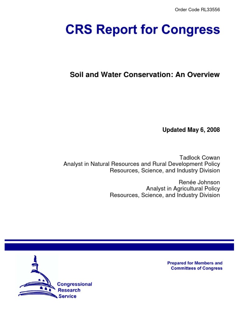 Soil and Water Conservation Overview | PDF | Natural Resources ...