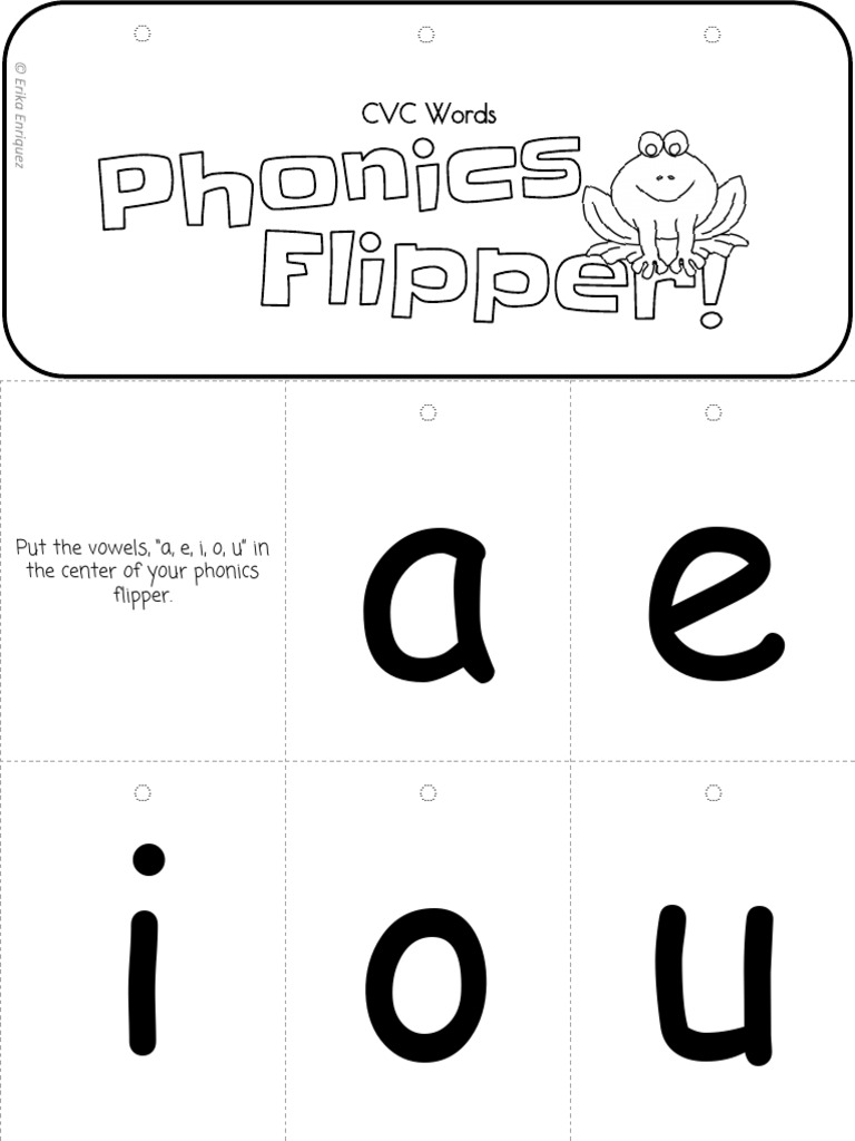 Phonics Flipper for CVC Words | PDF