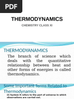 Class 11 Thermodynamics Notes PDF | PDF | Enthalpy | Gibbs Free Energy