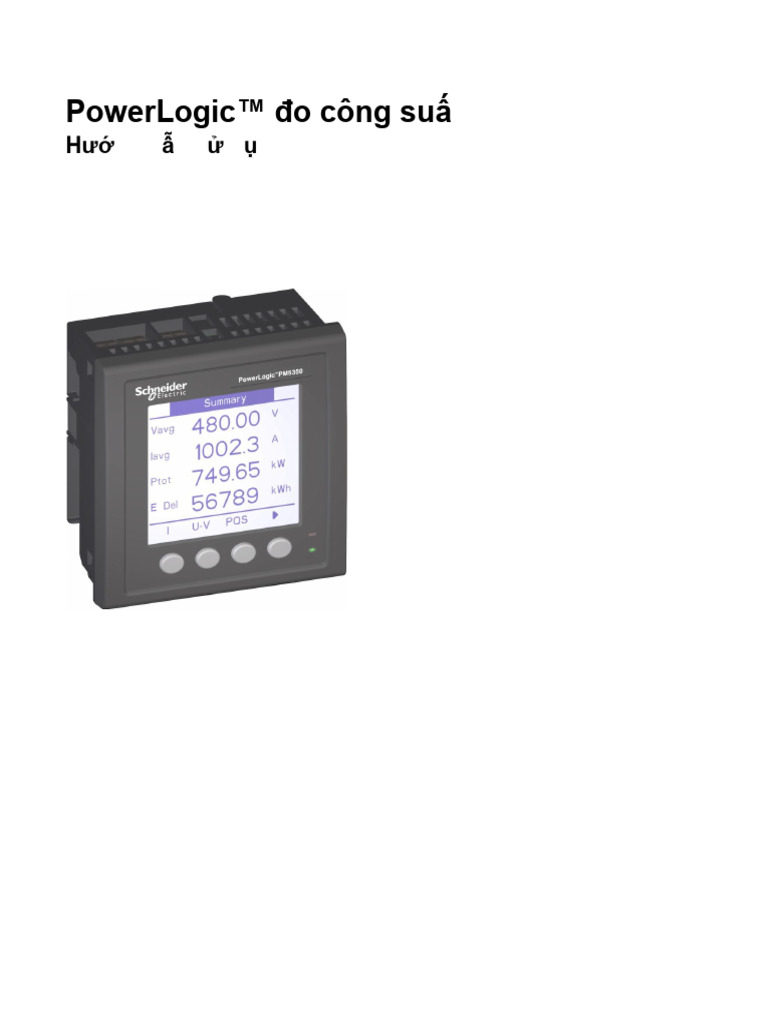 PowerLogic Power Meter PM5350 | PDF