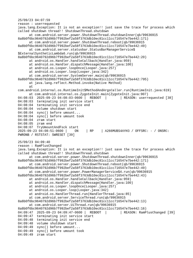 Power Off Reset Reason Backup | PDF | System Software | Computer ...