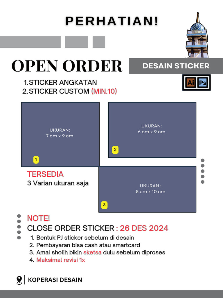 Pamflet Order Sticker | PDF