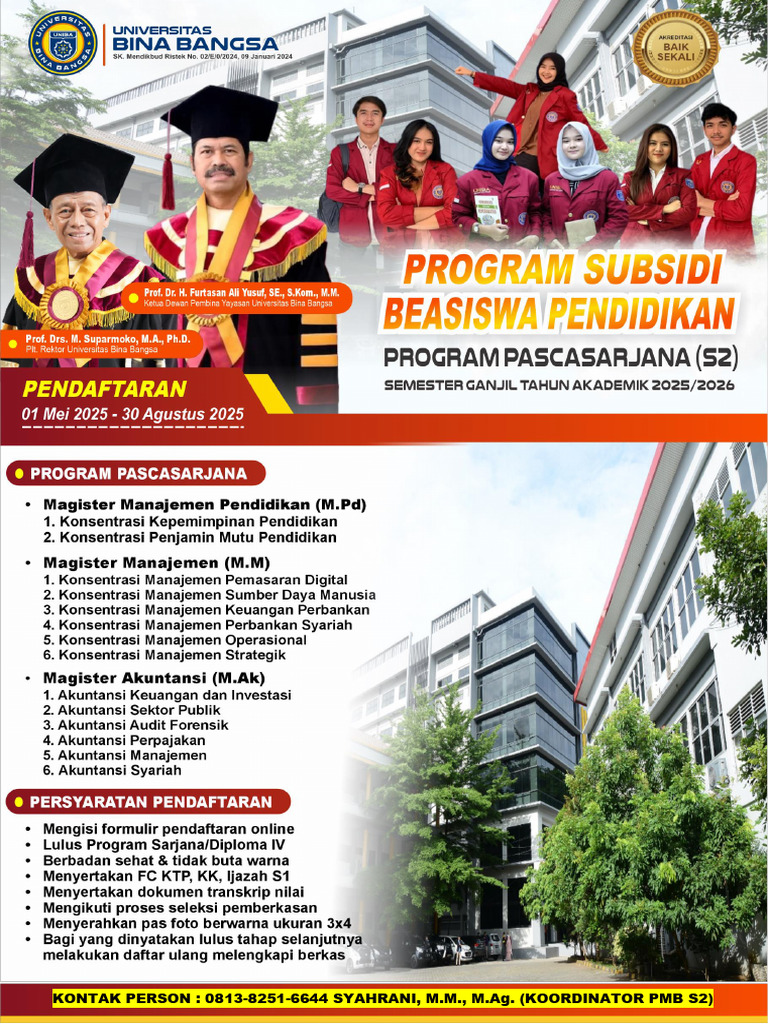 Brosur S2 Uniba | PDF