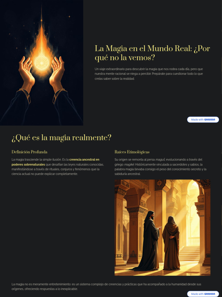 La Magia en El Mundo Real Por Que No La Vemos | PDF