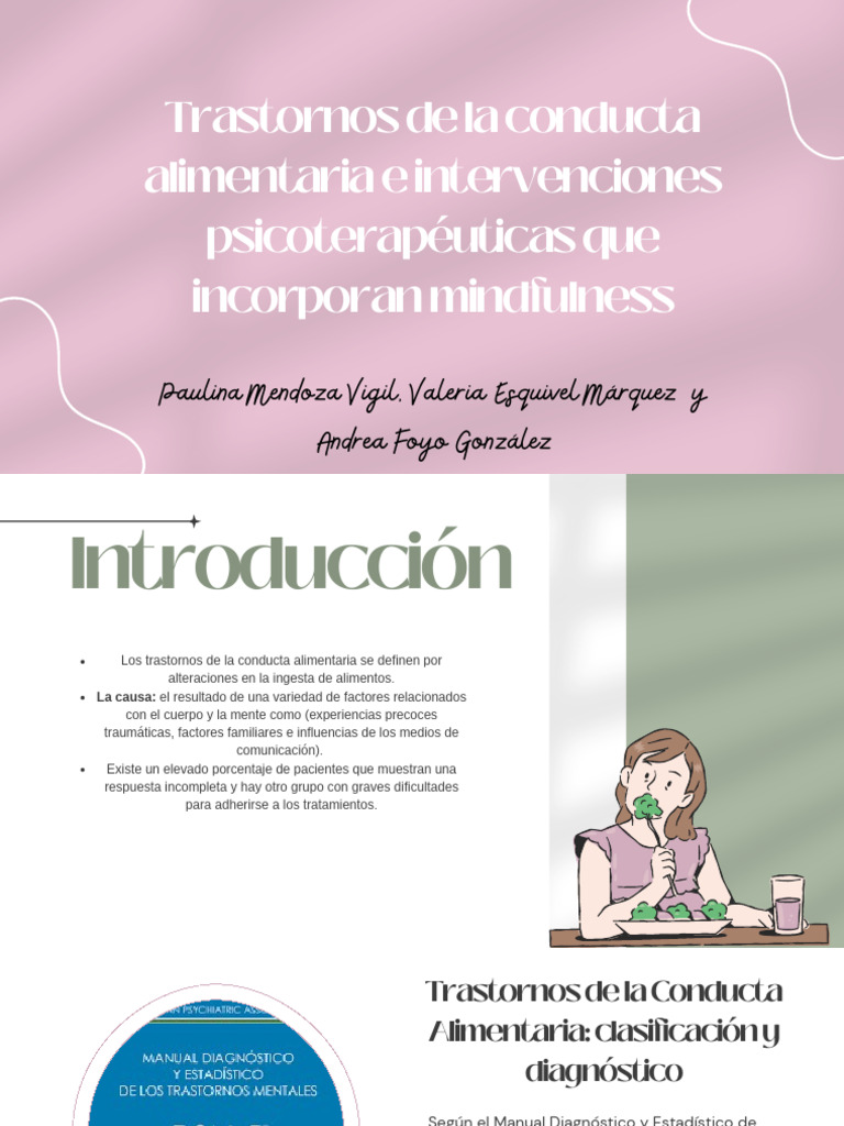 Trastornos de La Conducta Alimentaria y Mindfulness | PDF | Desorden ...