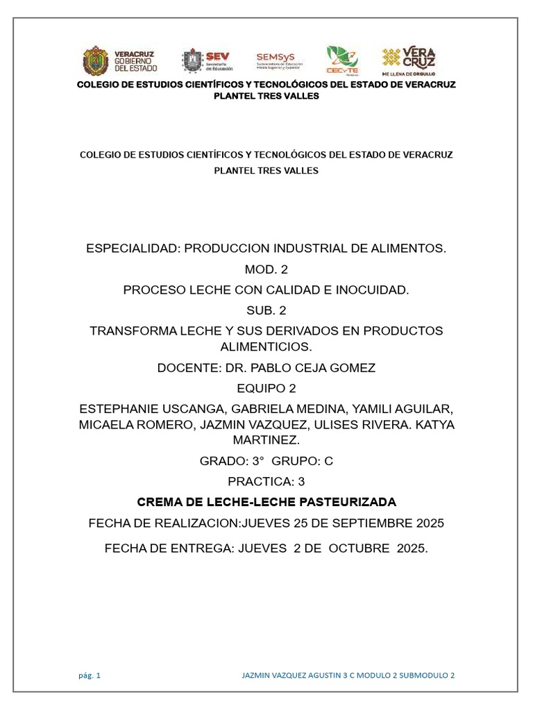 MOD 2 SUB 2 REPORTE DE PRACTICA NO.1. CONOCIMIENTO DE MATERIAL Y EQUIPO UTILIZADO EN EL ...