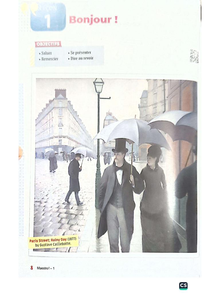 Maestro French Chapter 1 | PDF