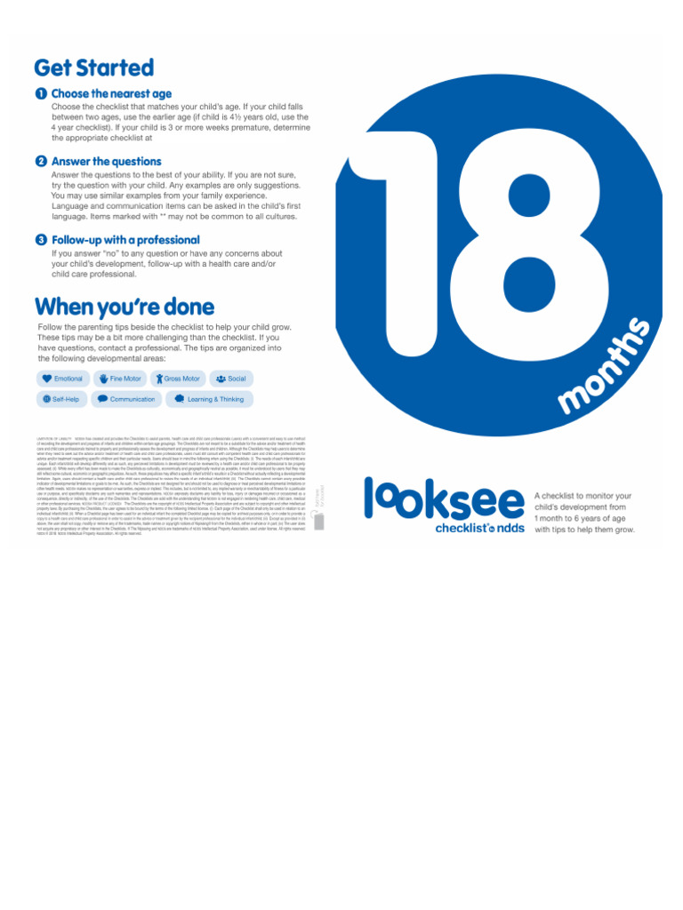 CH LookSee Checklist 18m | PDF