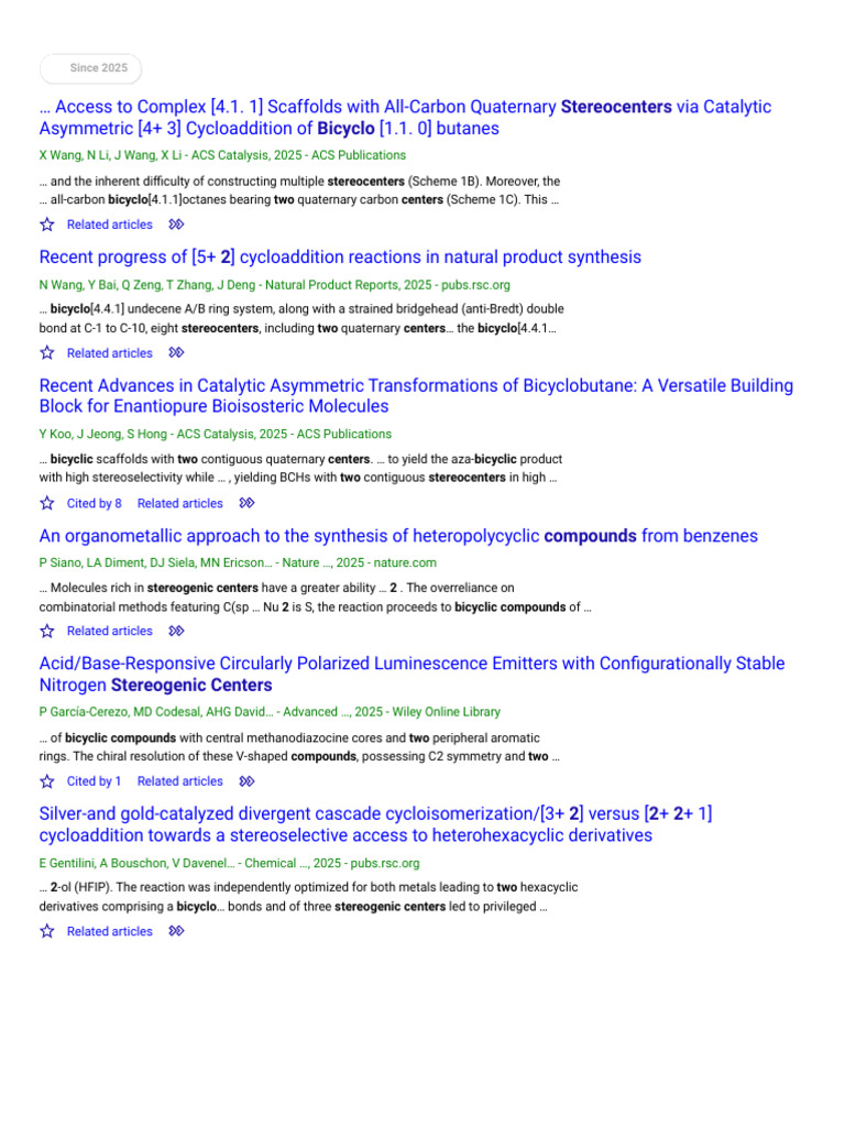 Bicyclic Compound With Two Stereo Centers - Google Scholar | PDF ...
