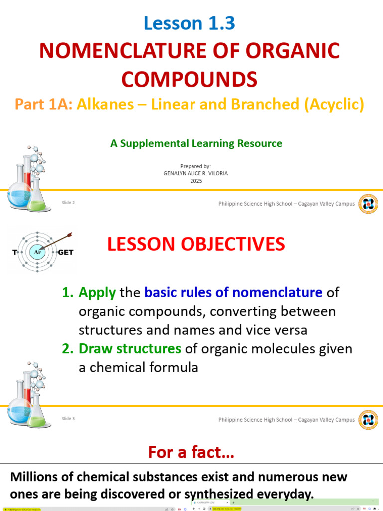 03 - Nomenclature of Organic Compounds - Part 1A.1 - Alkanes - Linear ...