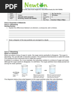 Separating Sugar from Water Solutions | PDF | Solution | Solubility