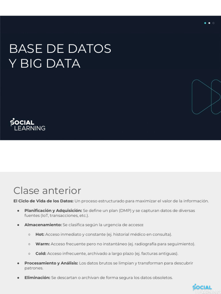 Clase 2 - Base de Datos y Big Data 2 | PDF | Computación en la nube | Planificación de recursos ...