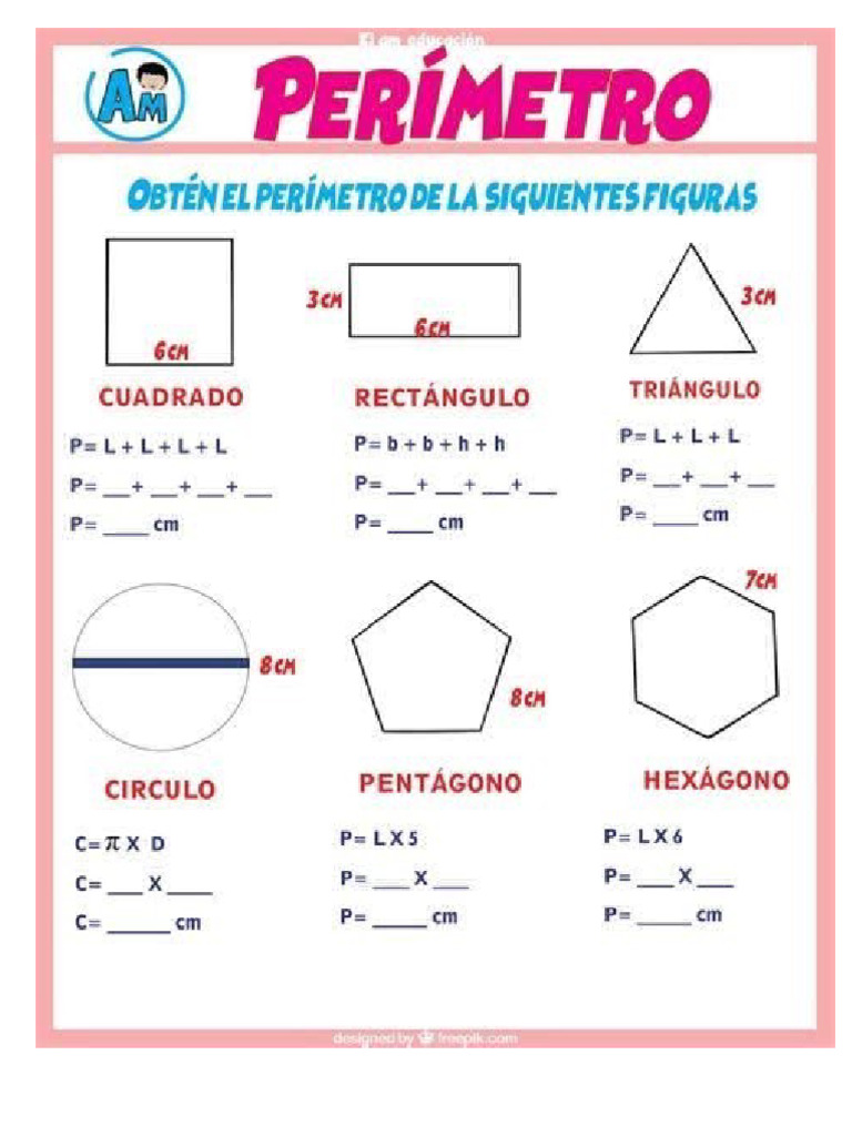 Ejercicios de Area y Perimetro | PDF
