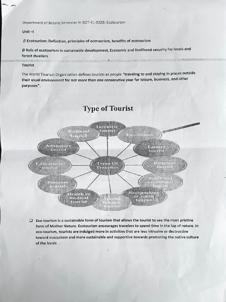 Understanding Ecotourism Principles | PDF | Tourism | Sustainability