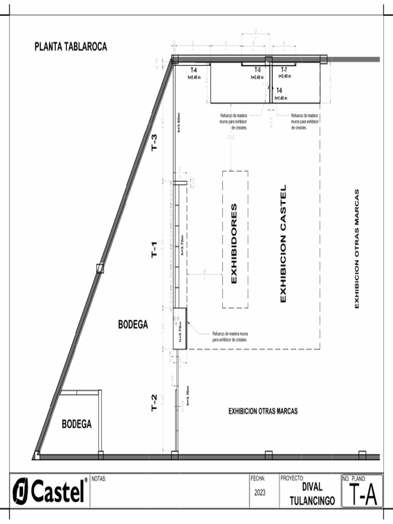 Proyecto Dival Tulancingo 2024 - Planos Tablaroca | PDF