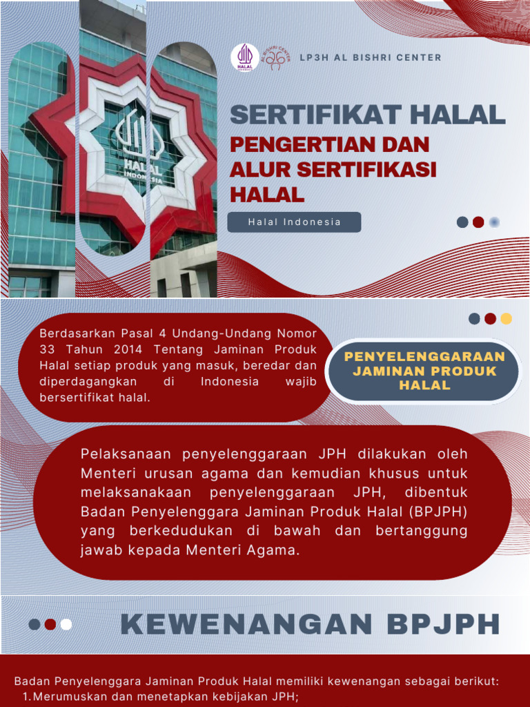 Materi Pra Pelatihan Sertifikat Halal Pengertian Dan Alur Sertifikasi Halal | PDF