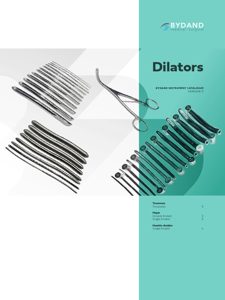 Medical Instrument Catalogue: Dilators | PDF