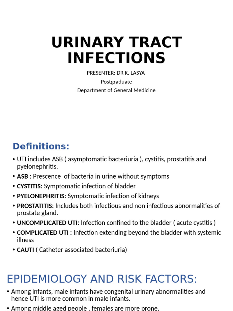 Understanding Urinary Tract Infections | PDF | Urinary Tract Infection ...