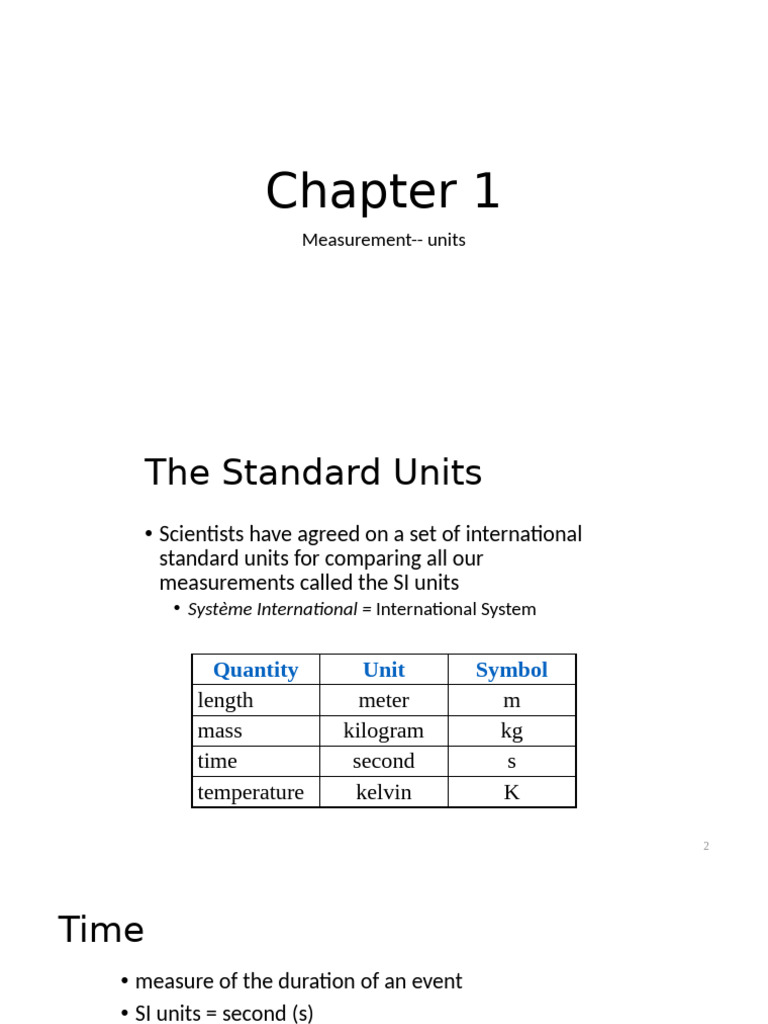 Understanding SI Units and Measurements | PDF