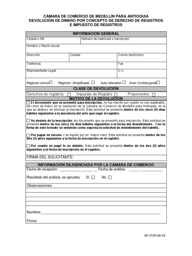 Formato Devolucion de Dinero | PDF | Business