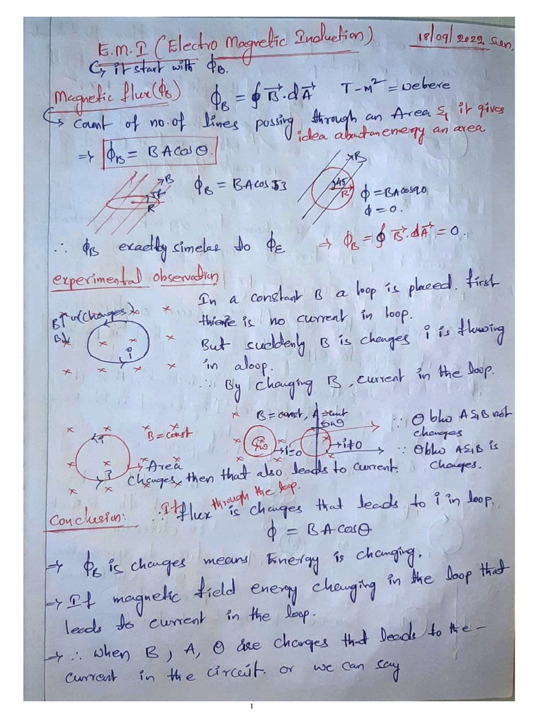 Emi Electromagnetic Induction | PDF