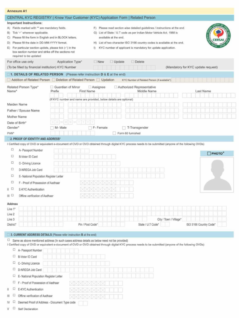 CKYC Form | PDF