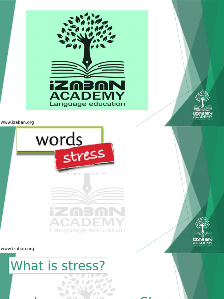 Word Stress | PDF