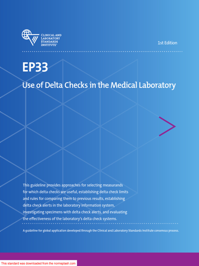 Delta Checks in Medical Laboratories Guide | PDF | Sensitivity And ...