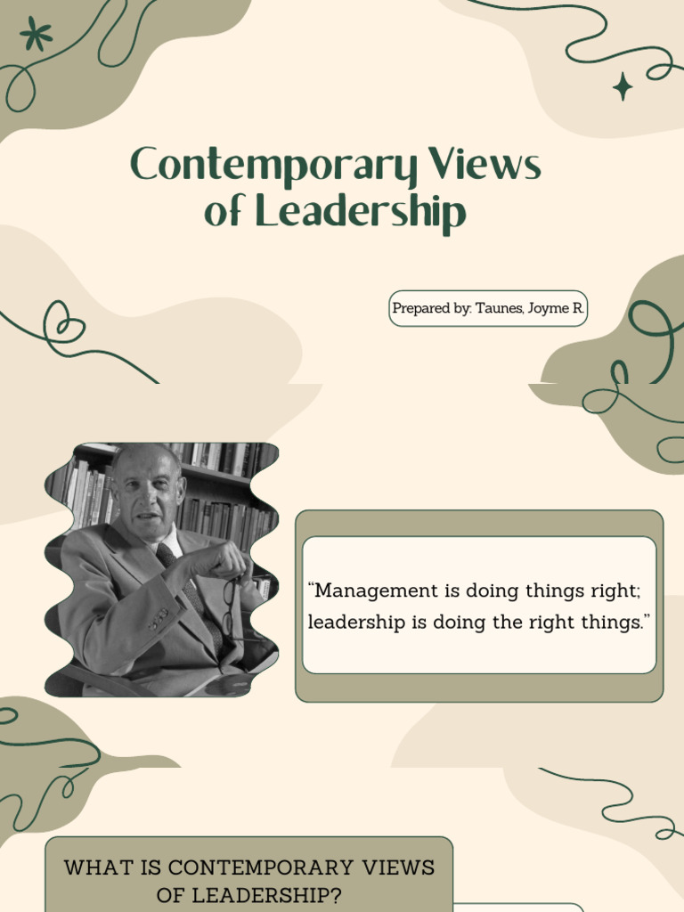 Contemporary Views of Leadership | PDF