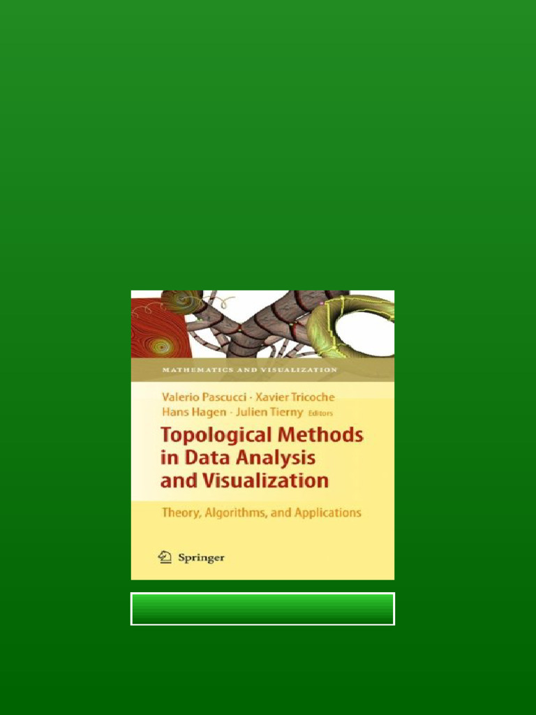 Topological Methods In Data Analysis And Visualization Theory ...