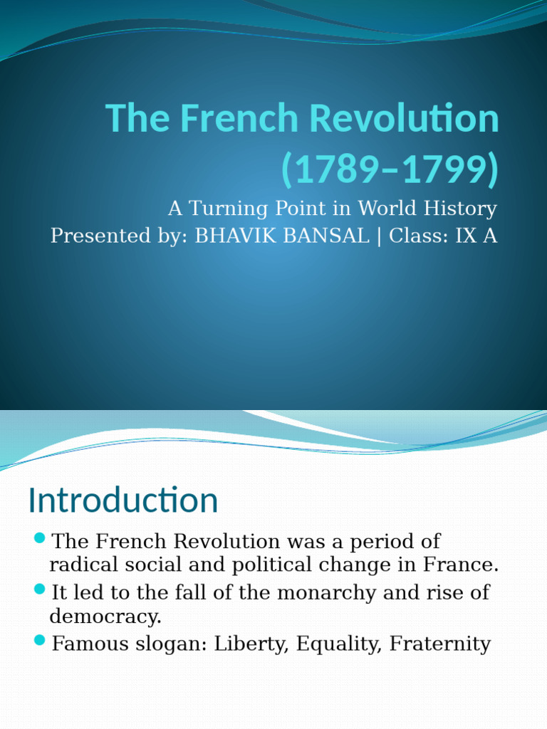 French Revolution Presentation | PDF