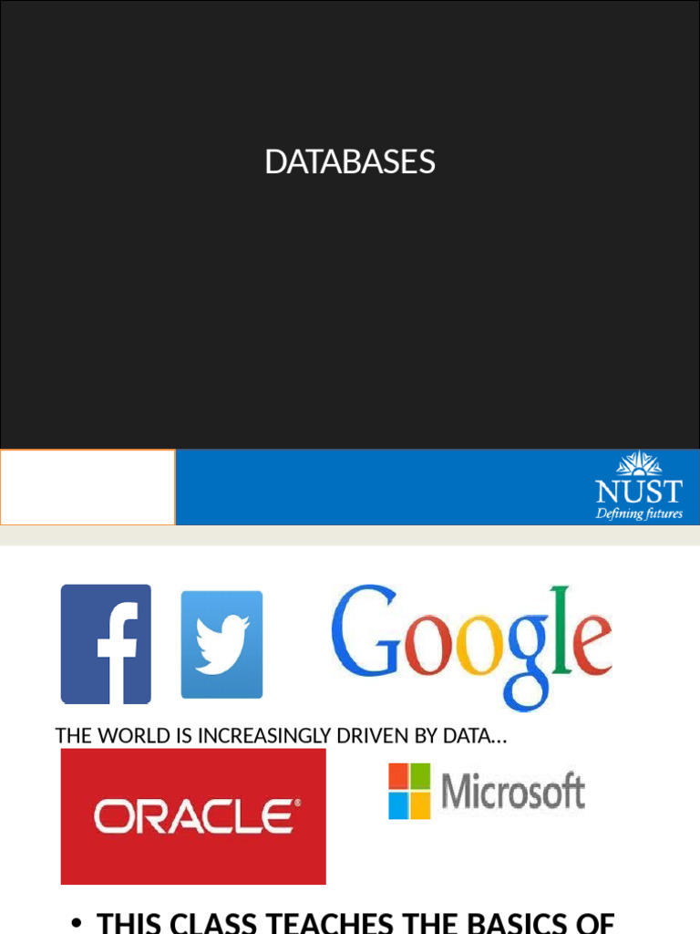 ICT 06 - Intro To Data Bases | PDF | Databases | Client–Server Model
