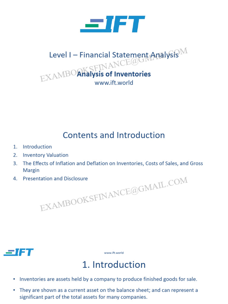 LM06 Analysis of Inventories | PDF | Cost Of Goods Sold | Inventory