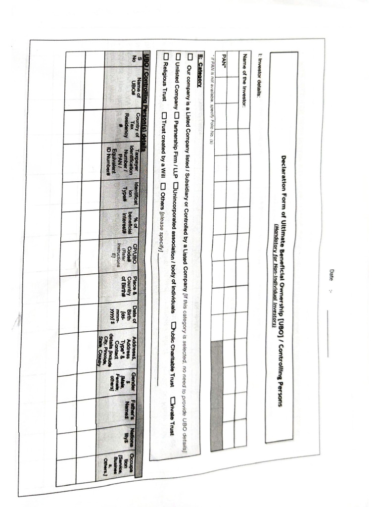 UBO Form | PDF