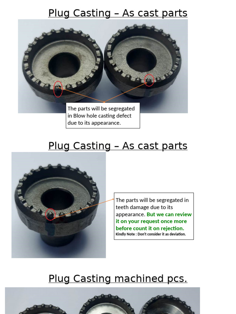 Plug Casting Observations | PDF
